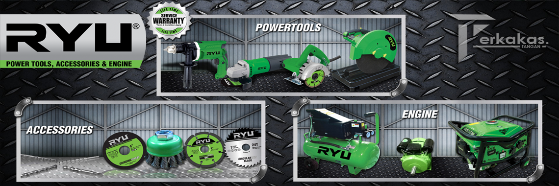 RYU Power Tools Berkualitas, Bergaransi dan Menguntungkan! | atasaspal