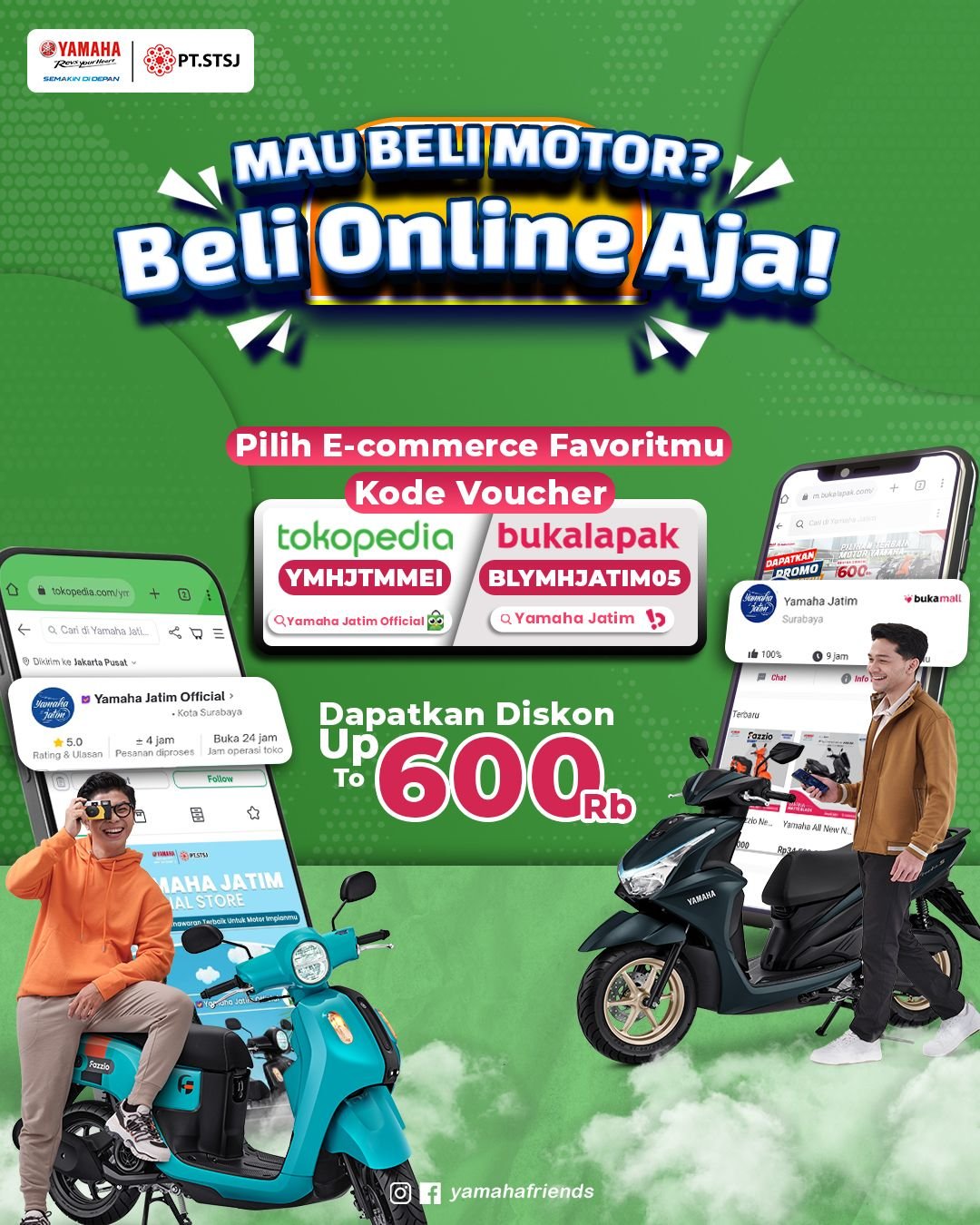 Yamaha STSJ Banjir Diskon Di Tokopedia Dan Bukalapak! Buruan Serbu ...